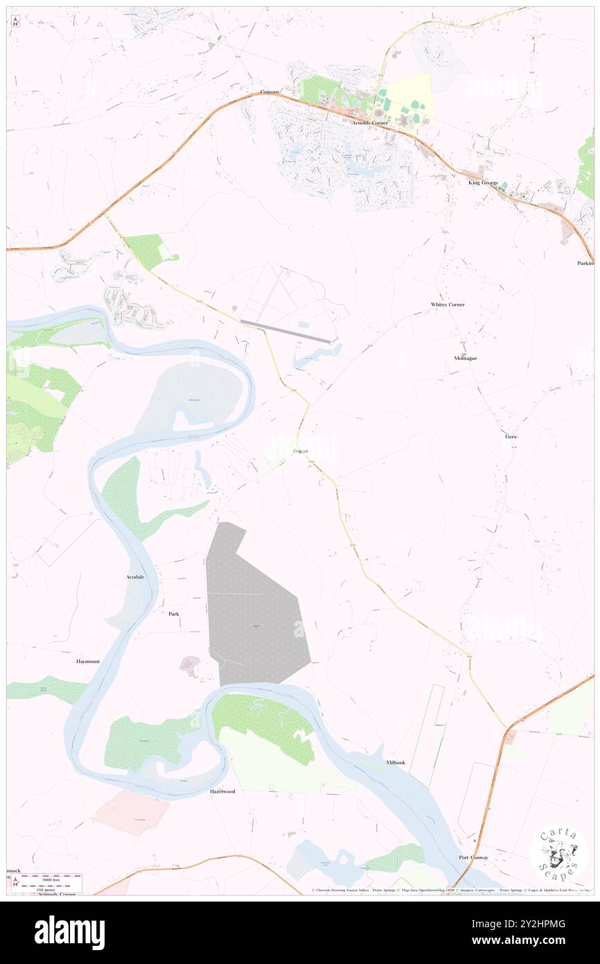 King george county map Cut Out Stock Images & Pictures - Alamy