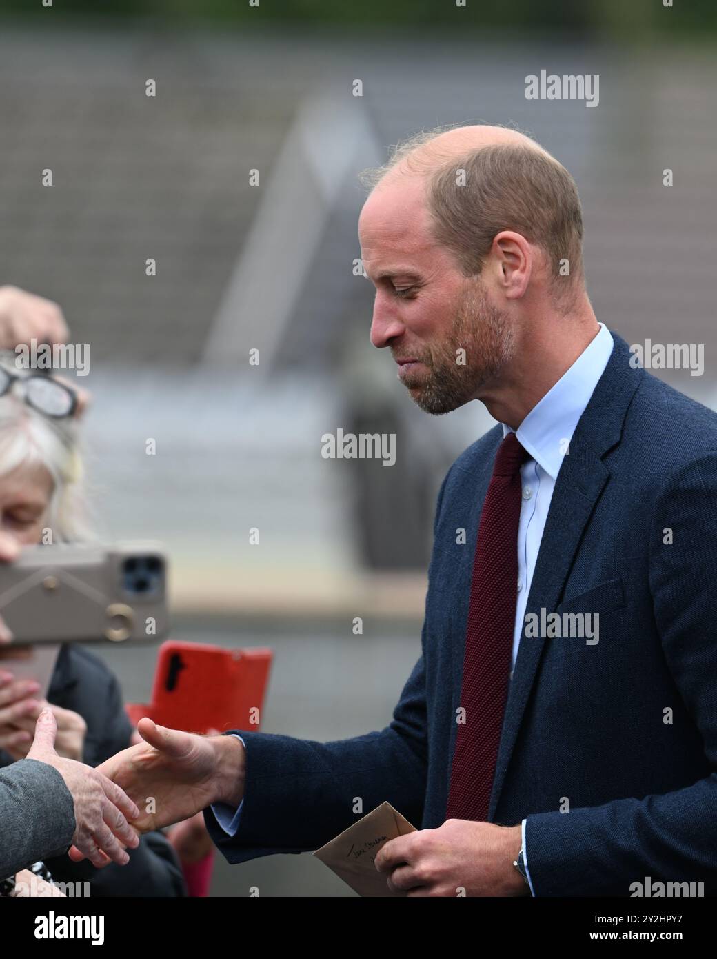 Llanelli, Wales UK 10th Sep 2024 HRH Prince William, Prince of Wales ...