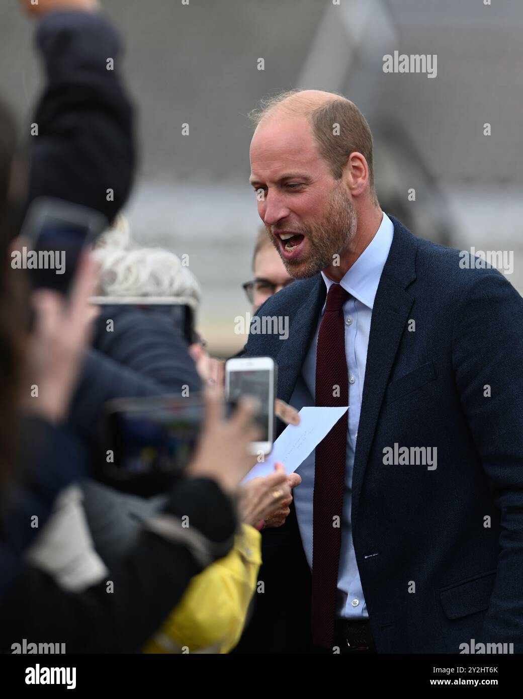 Llanelli, Wales UK 10th Sep 2024 HRH Prince William, Prince of Wales ...