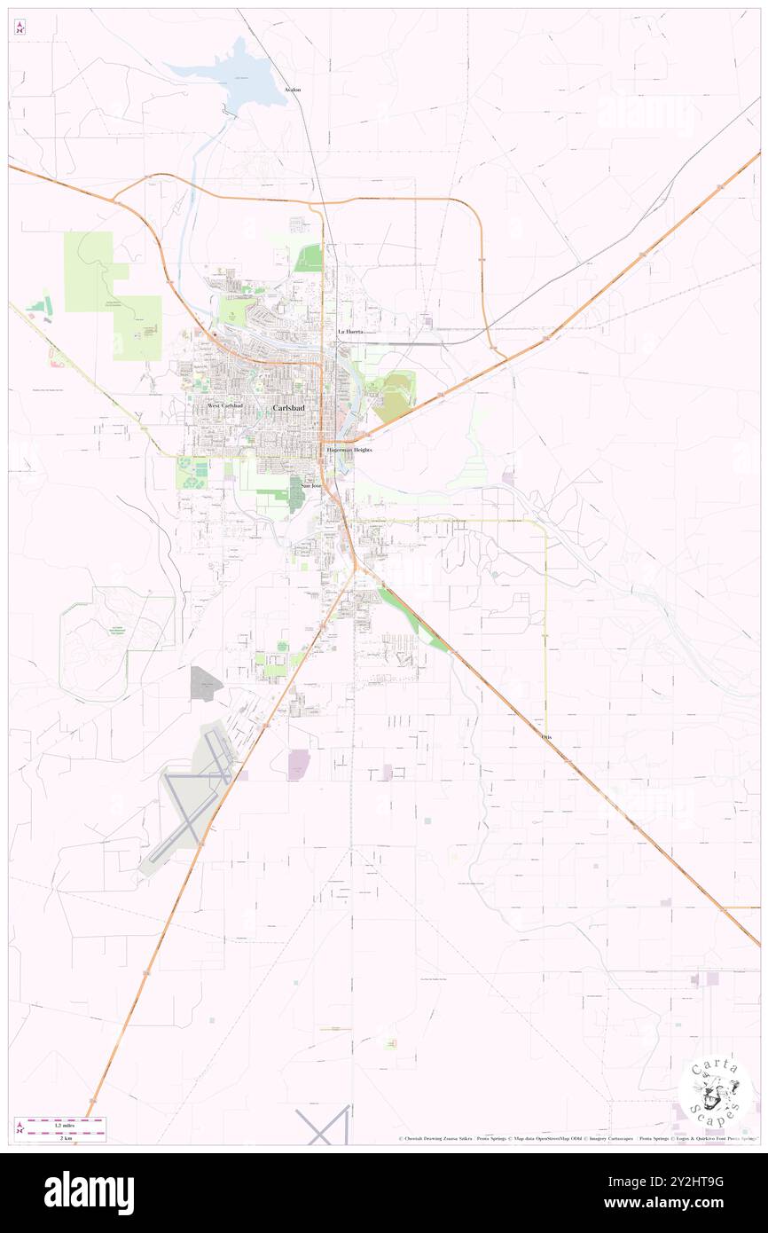 Carlsbad, Eddy County, US, United States, New Mexico, N 32 25' 14'', S ...