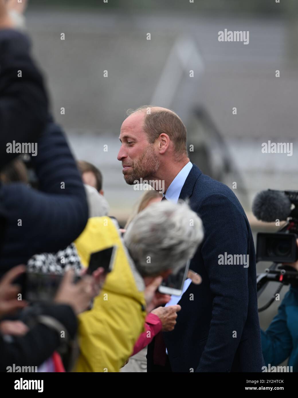 Llanelli, Wales UK 10th Sep 2024 HRH Prince William, Prince of Wales ...