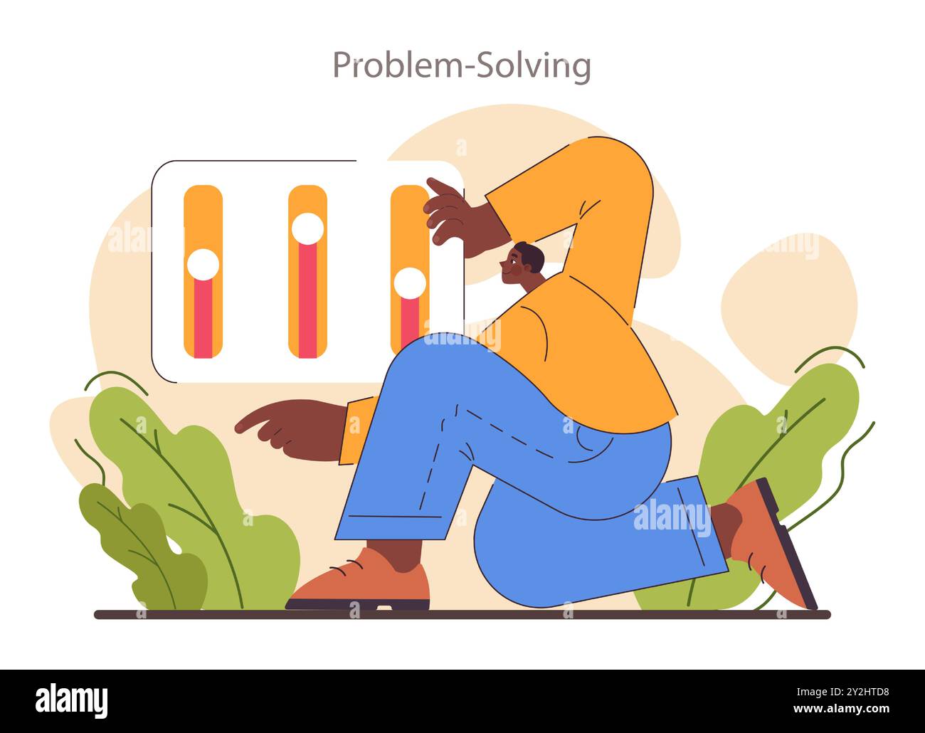 Character adaptability and flexibility. Employee with problem solving ...