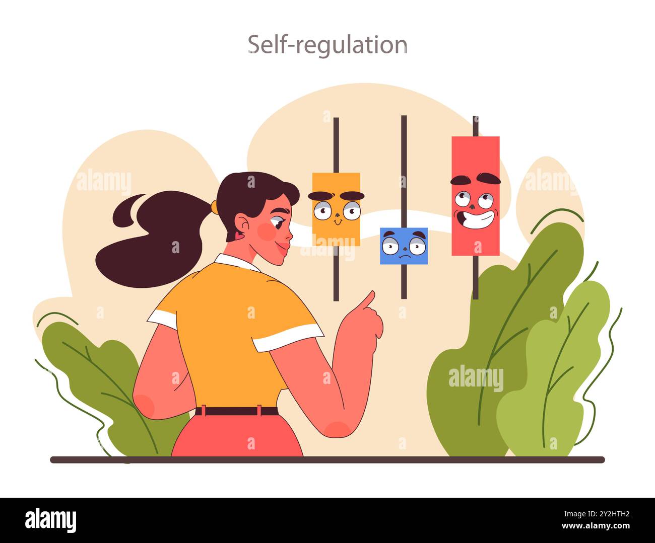 Emotional self-regulation. Emotion awareness and resilience skill. EQ development. Deep ...