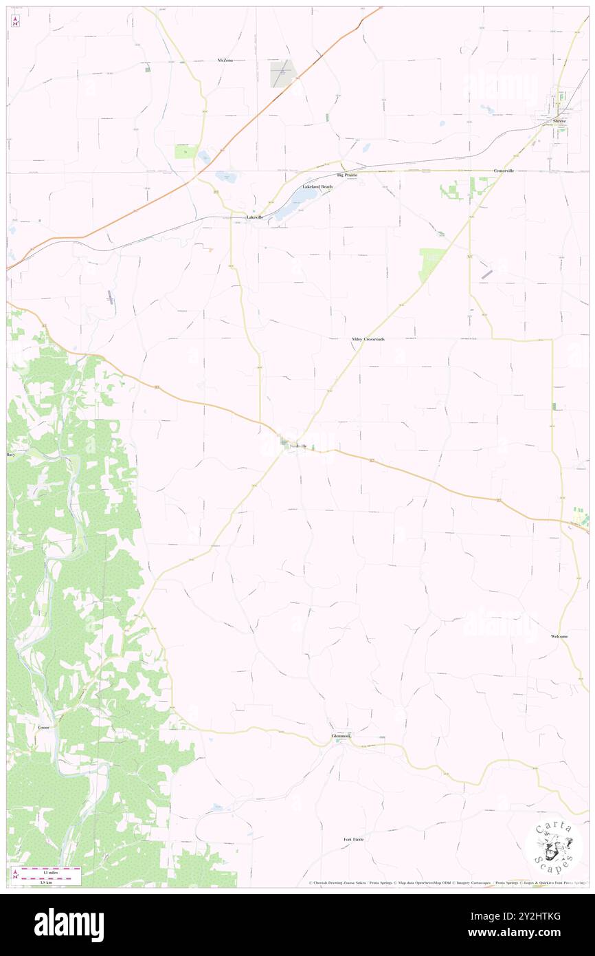 Map of nashville ohio Cut Out Stock Images & Pictures - Alamy