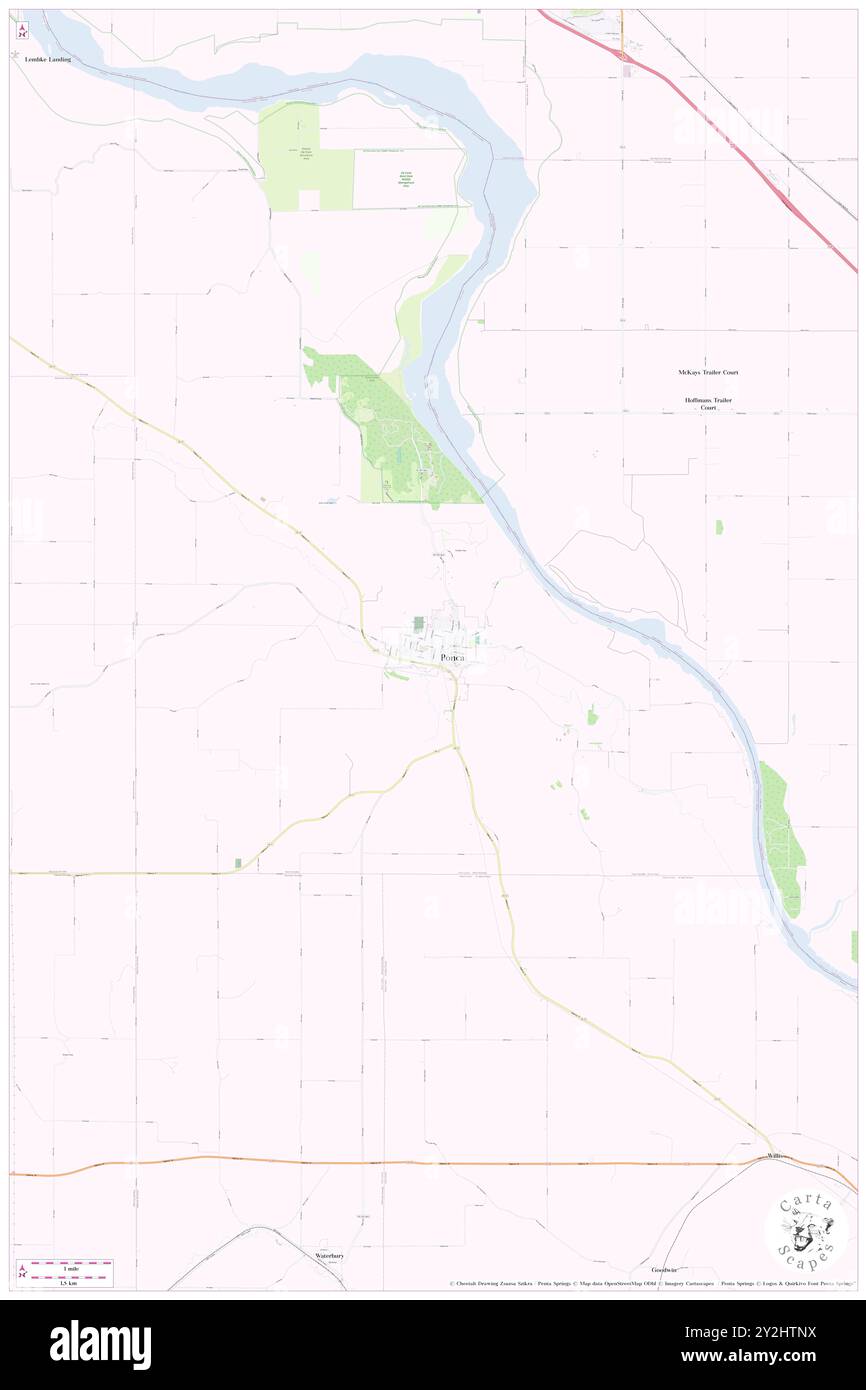 Ponca nebraska map Cut Out Stock Images & Pictures - Alamy