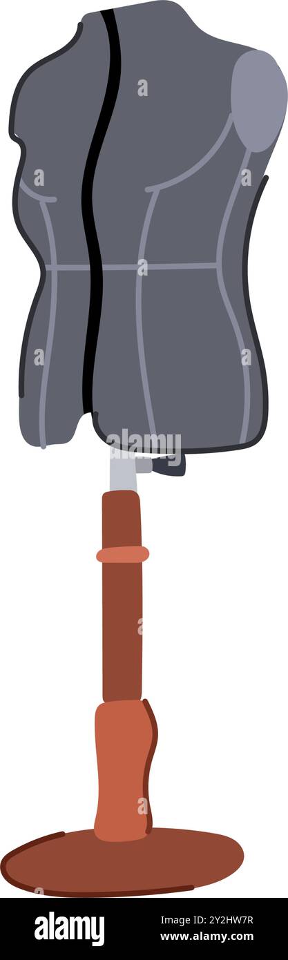 dressform mannequin tailor cartoon vector illustration Stock Vector Image & Art - Alamy
