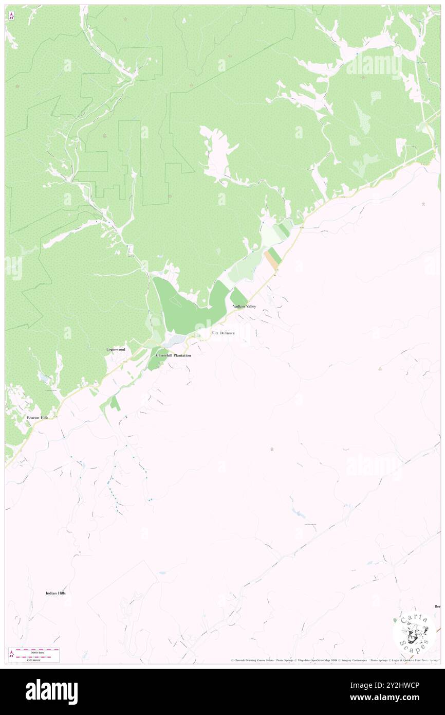 Map of fort defiance Cut Out Stock Images & Pictures - Alamy