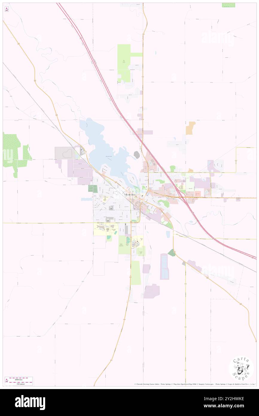 Map of mauston wisconsin hi-res stock photography and images - Alamy