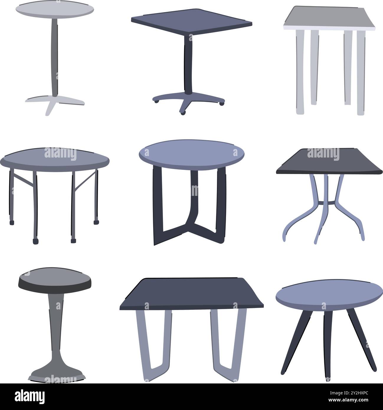 Metal industrial kitchen table Stock Vector Images - Alamy