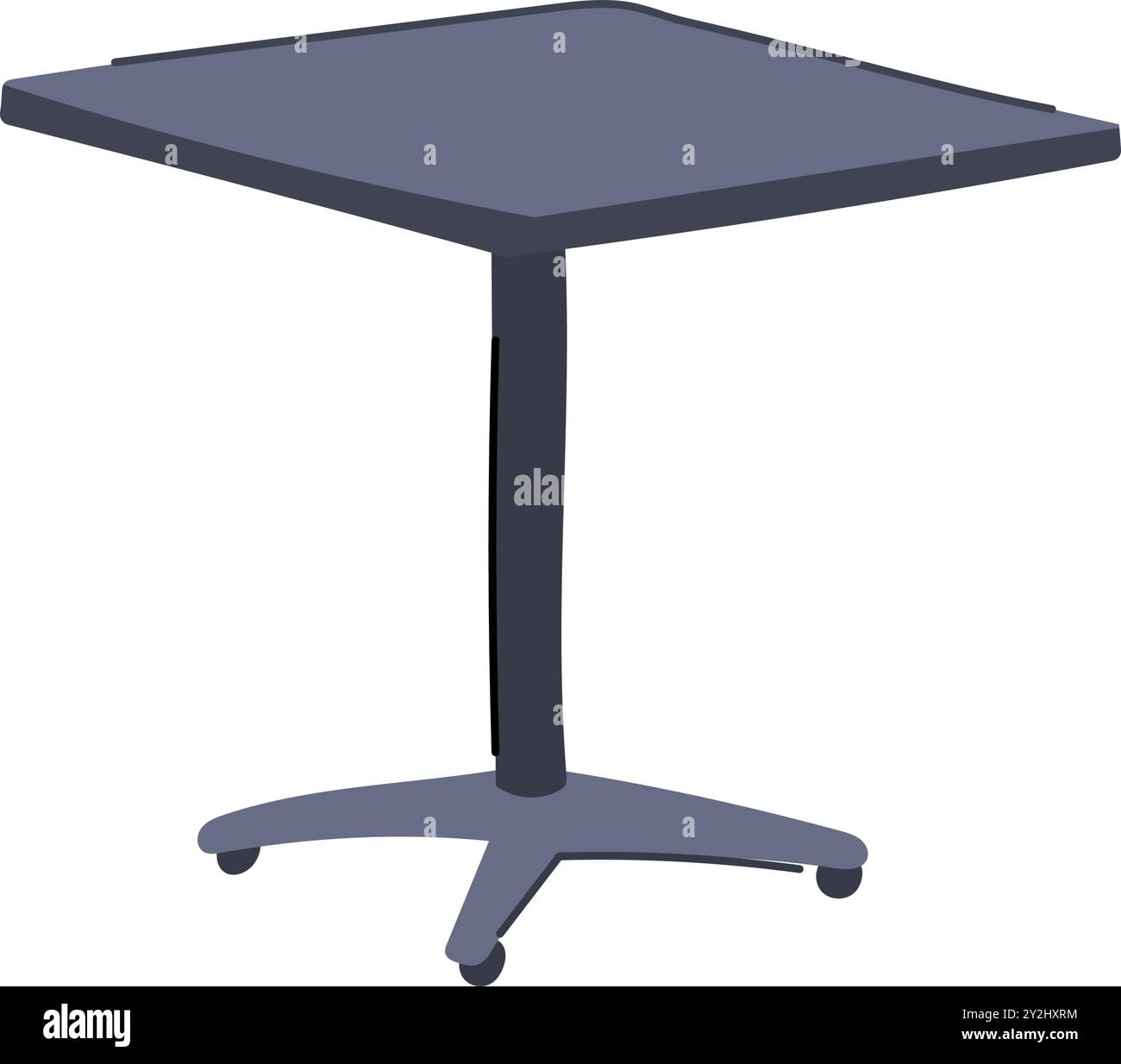 furniture metal table cartoon vector illustration Stock Vector Image ...