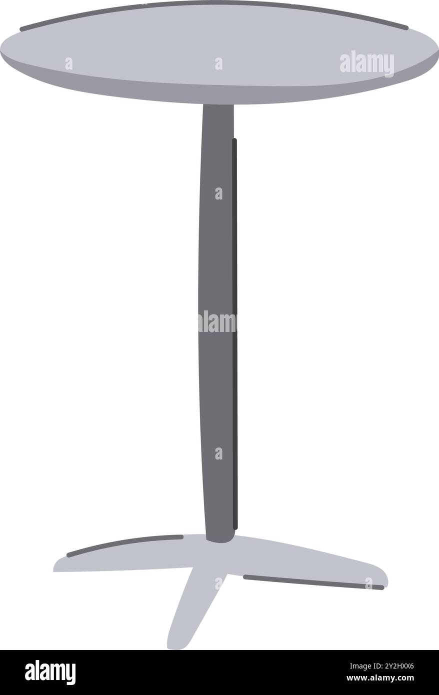 sleek metal table cartoon vector illustration Stock Vector Image & Art ...