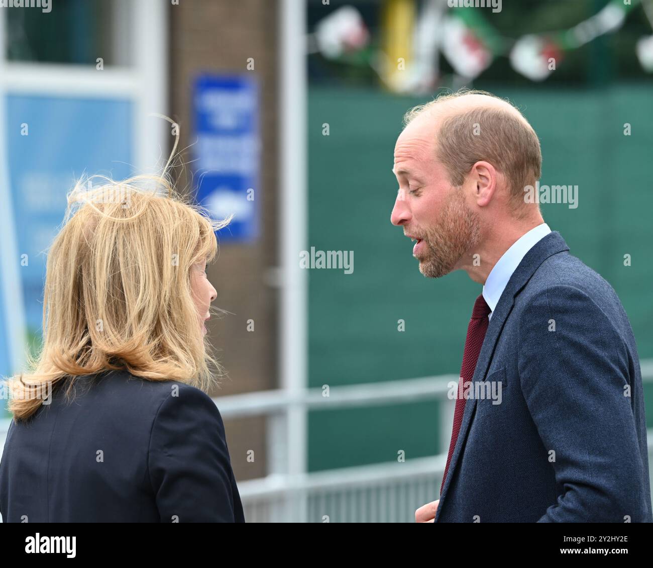 Llanelli, Wales UK 10th Sep 2024 HRH Prince William, Prince of Wales ...