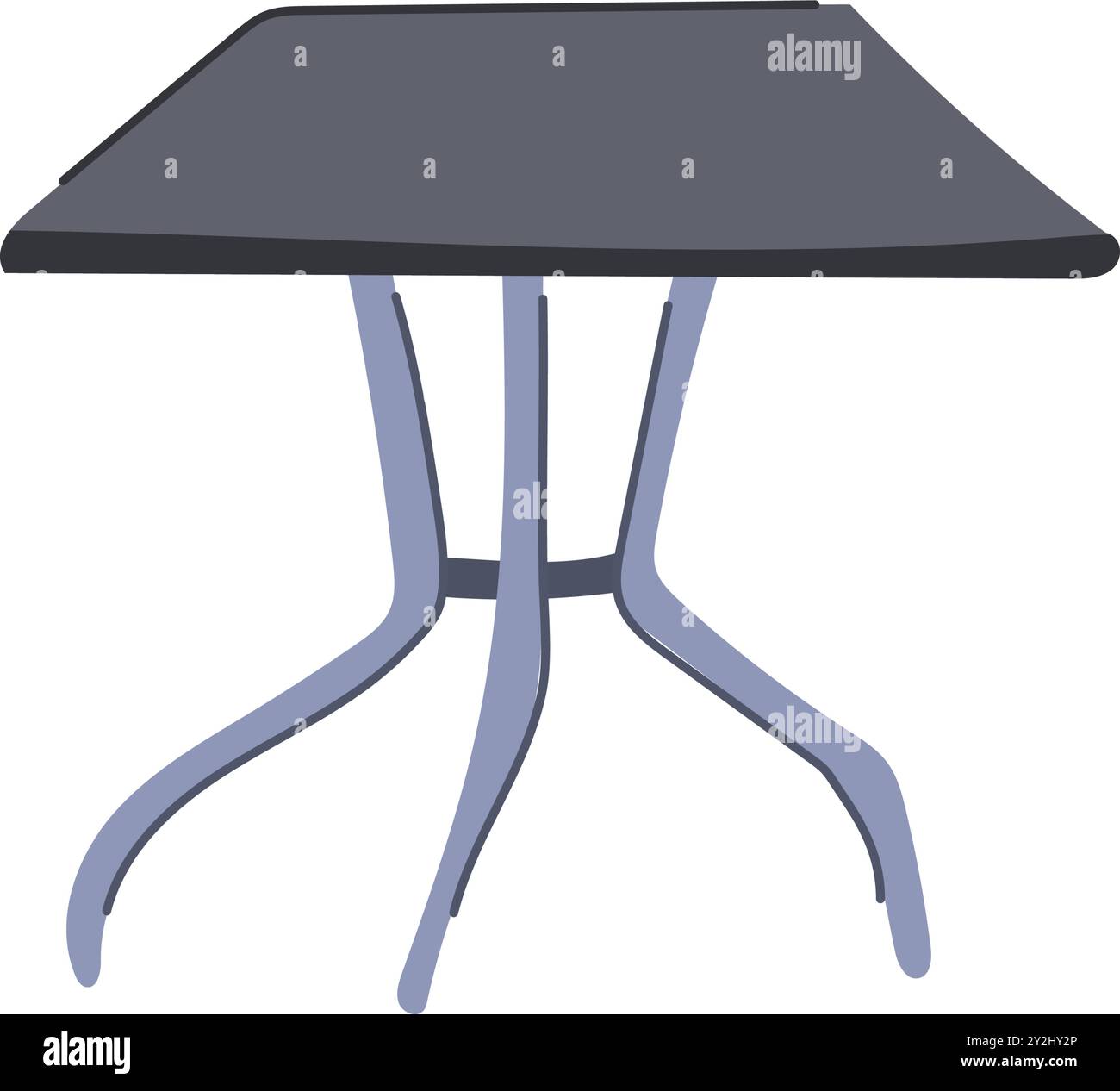 modern metal table cartoon vector illustration Stock Vector Image & Art ...