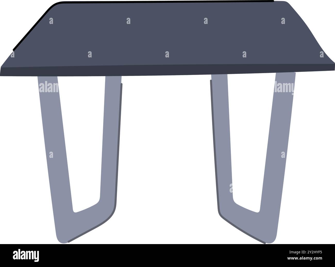 decor metal table cartoon vector illustration Stock Vector Image & Art ...