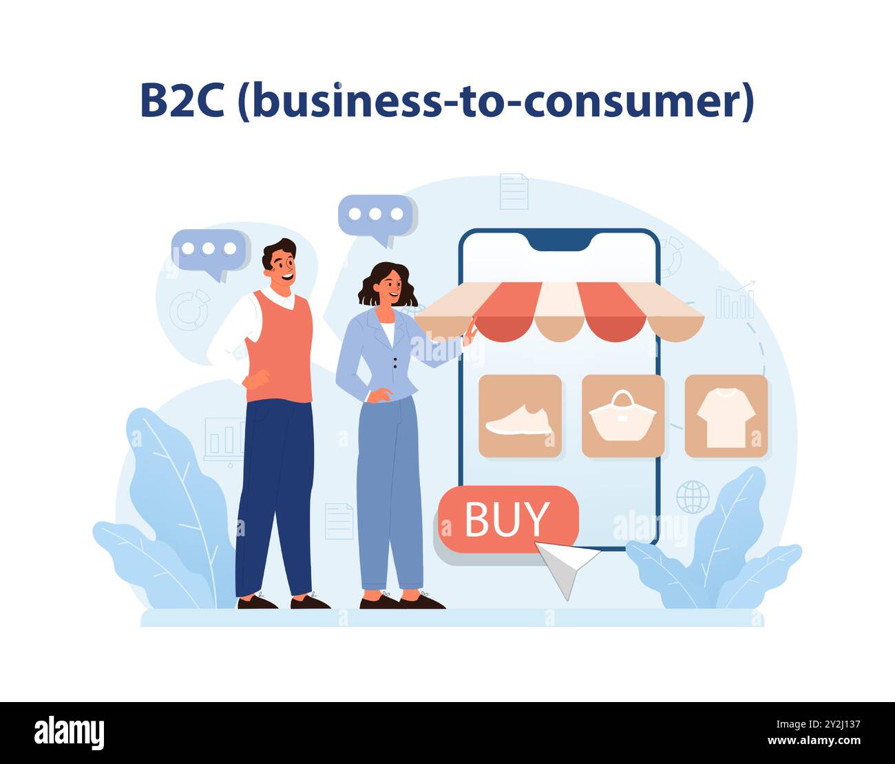 B2c business customer marketing Stock Vector Images - Alamy