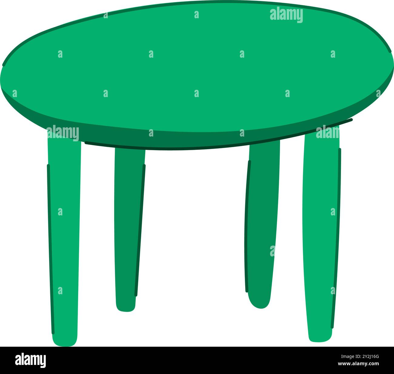 versatile plastic table cartoon vector illustration Stock Vector Image ...