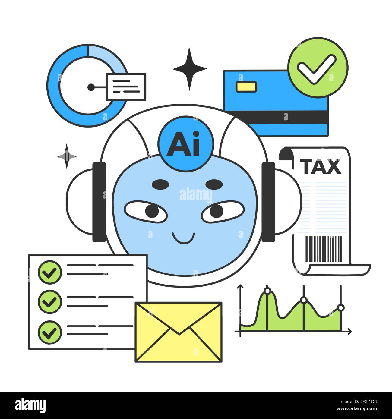 Banking industry automatization with artificial intelligence. Fintech development. Financial ...