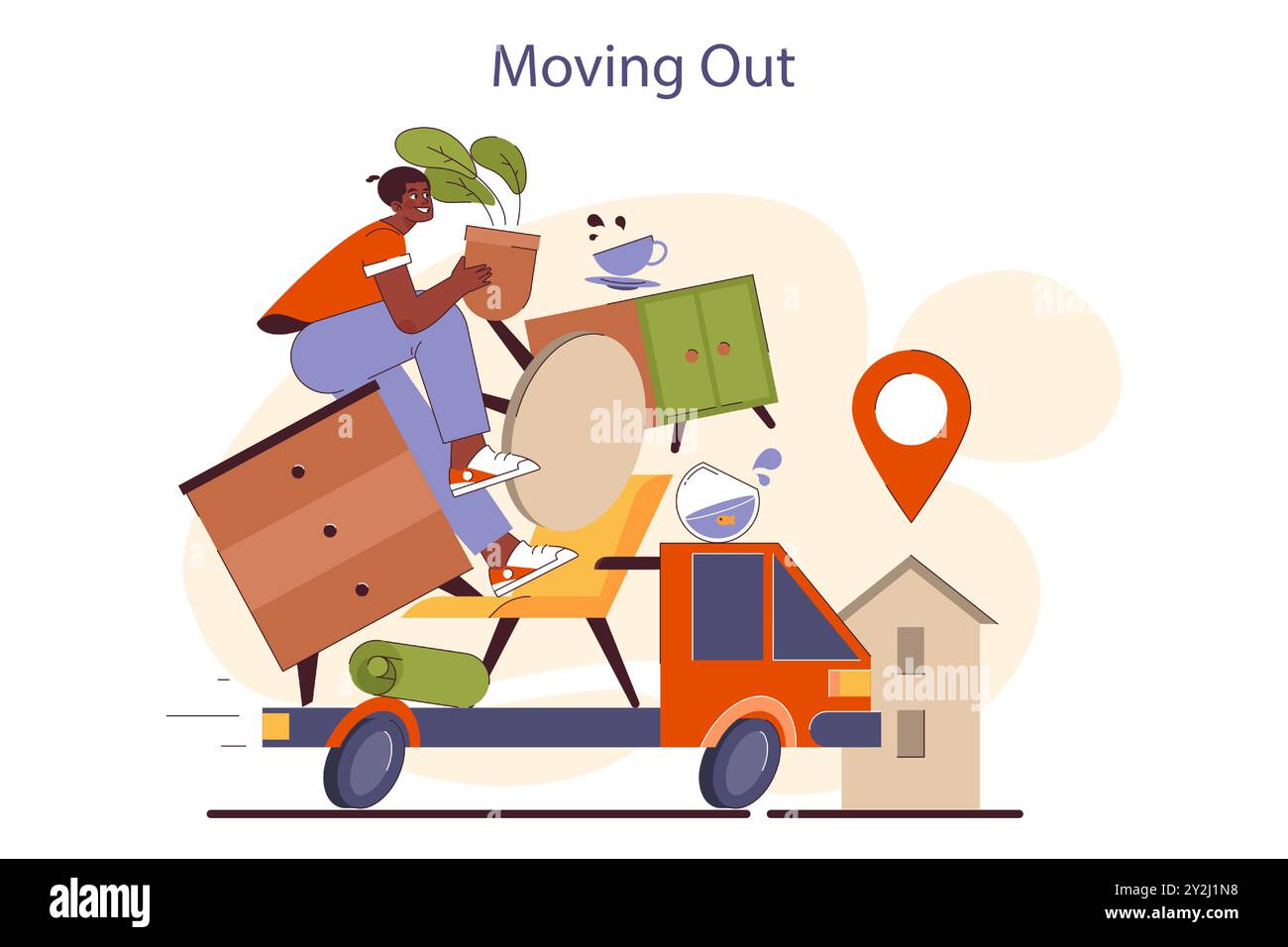 People moving out. Character pack belongings and relocating to a new ...