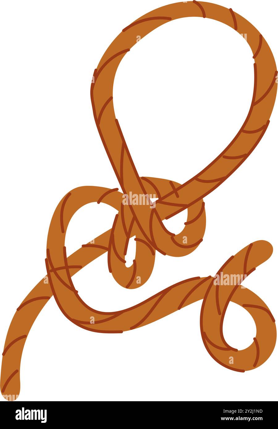 tying rope knot cartoon vector illustration Stock Vector Image & Art ...