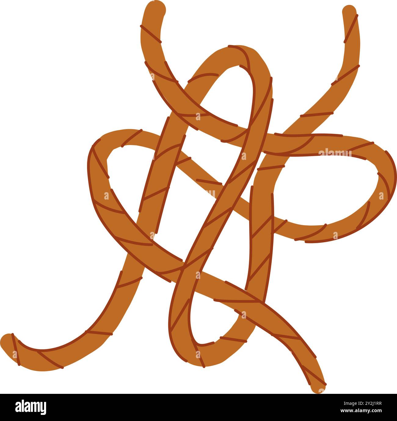 binding rope knot cartoon vector illustration Stock Vector Image & Art ...