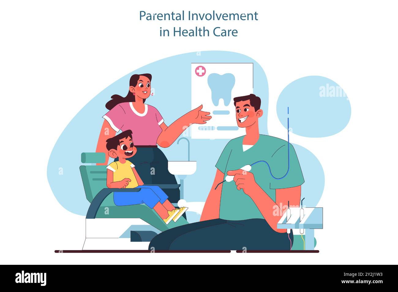 Children healthcare. Parent with kids visiting pediatrician doctor or ...