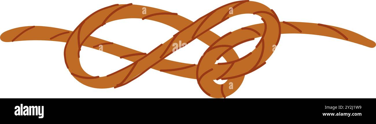 strength rope knot cartoon vector illustration Stock Vector Image & Art ...