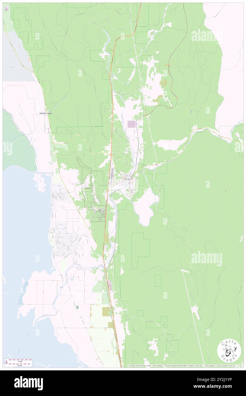 Chiloquin map Cut Out Stock Images & Pictures - Alamy