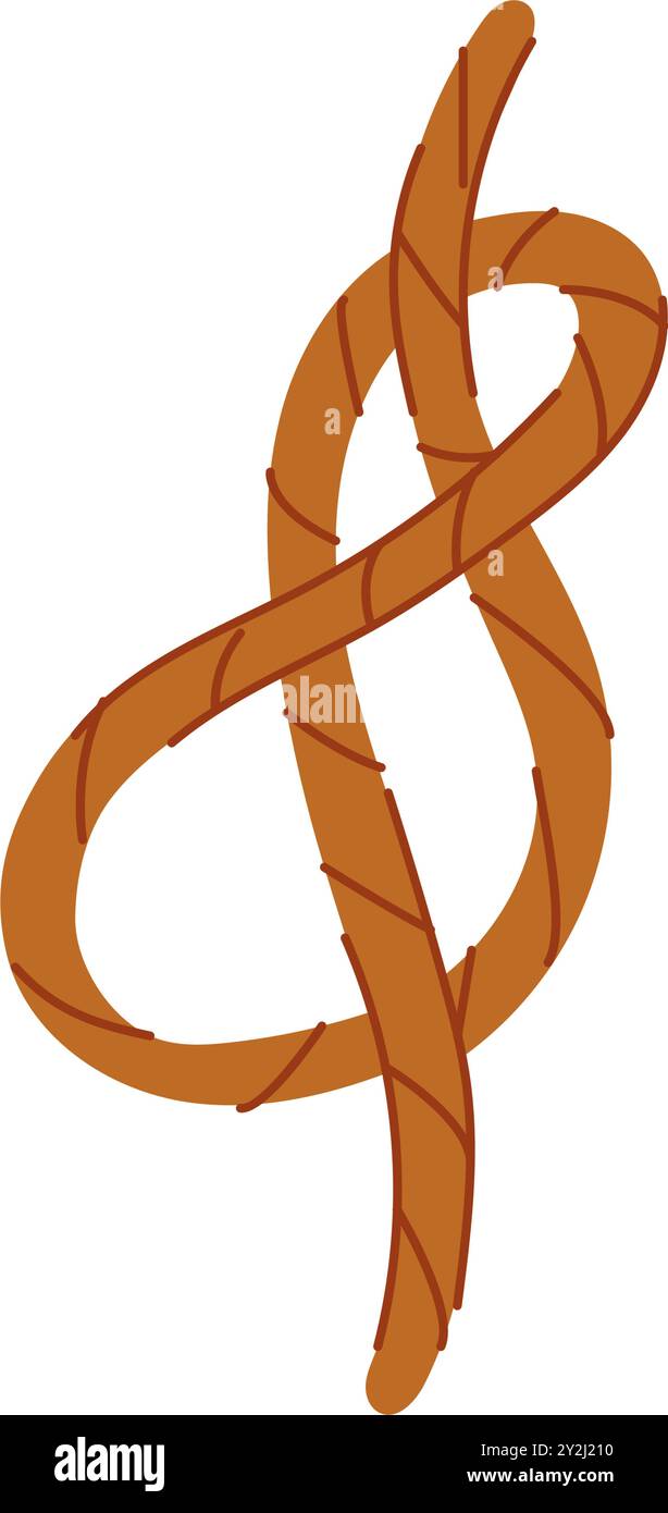 tension rope knot cartoon vector illustration Stock Vector Image & Art ...