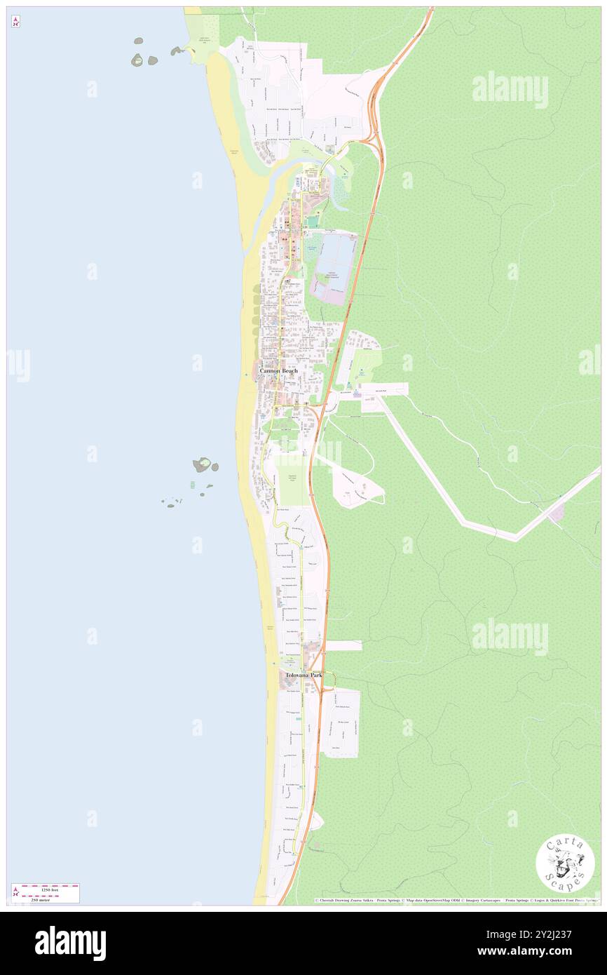 Cannon Beach Oregon Map