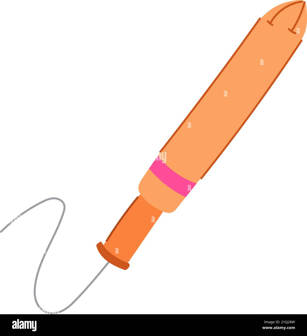 biodegradable tampon cartoon vector illustration Stock Vector Image ...