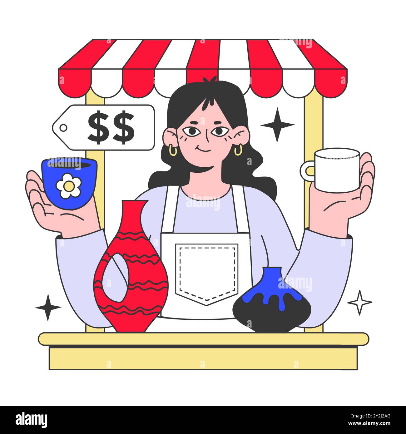 Local items Stock Vector Images - Alamy