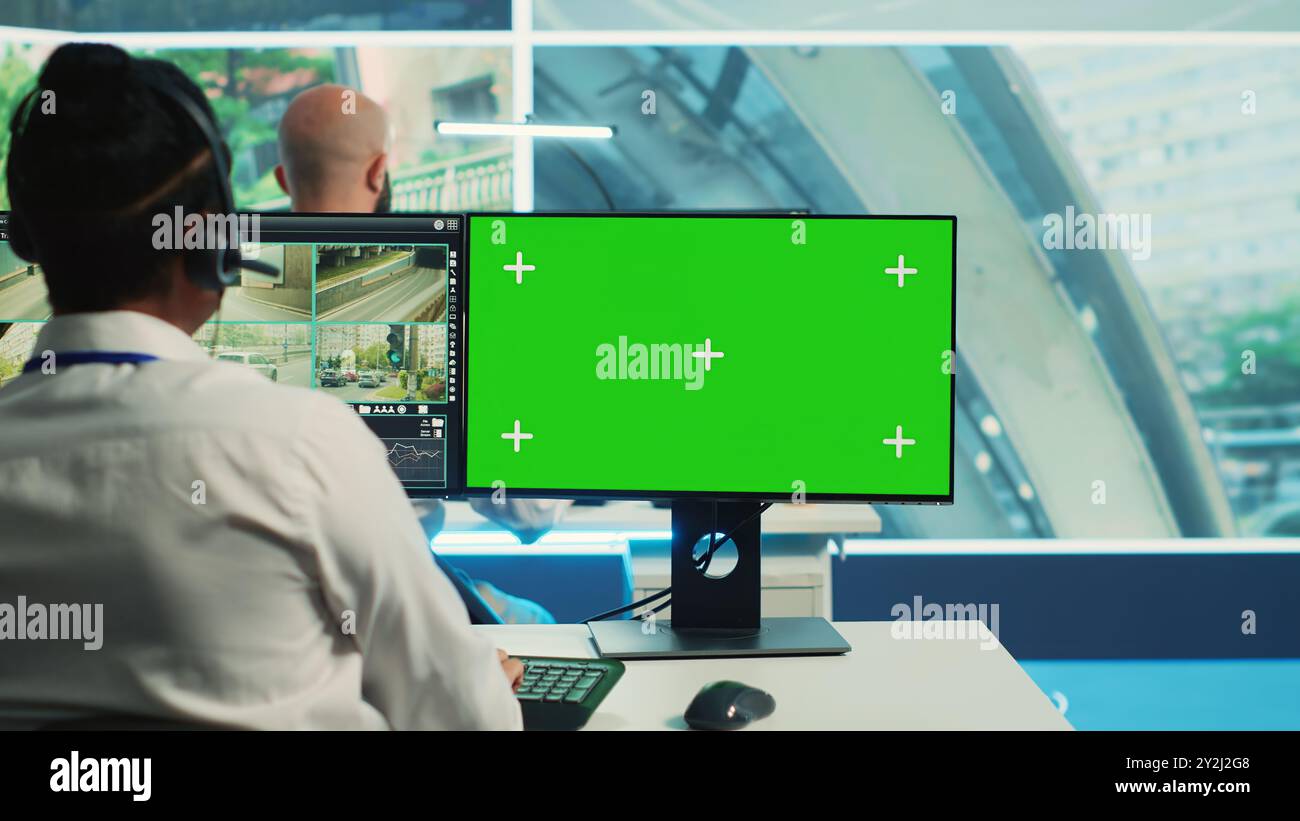 Security monitor greenscreen hi-res stock photography and images - Alamy