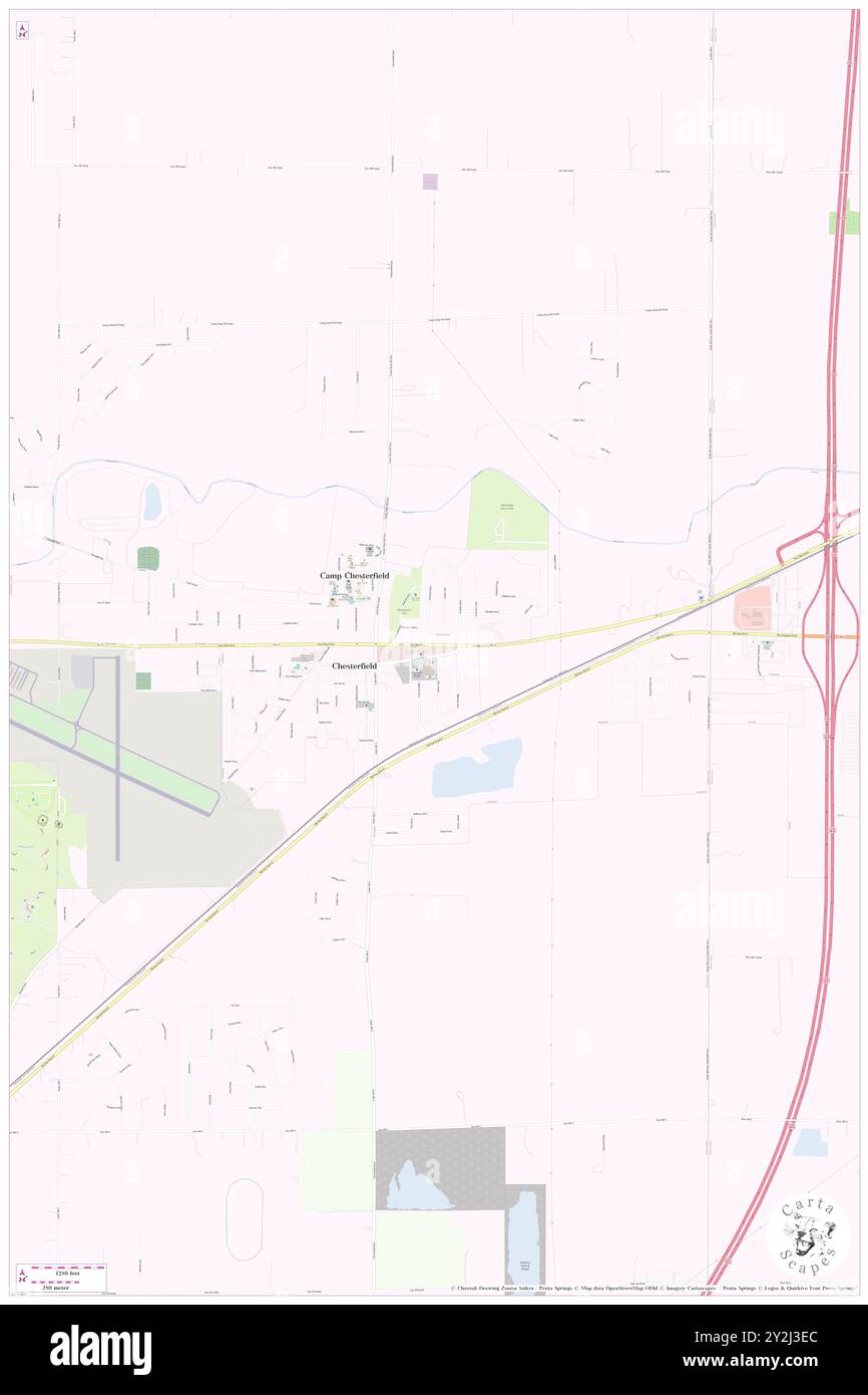 Chesterfield, Madison County, US, United States, Indiana, N 40 6' 45 ...