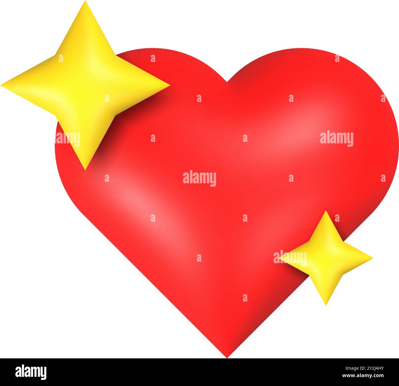 Emoji heart with stars hi-res stock photography and images - Alamy