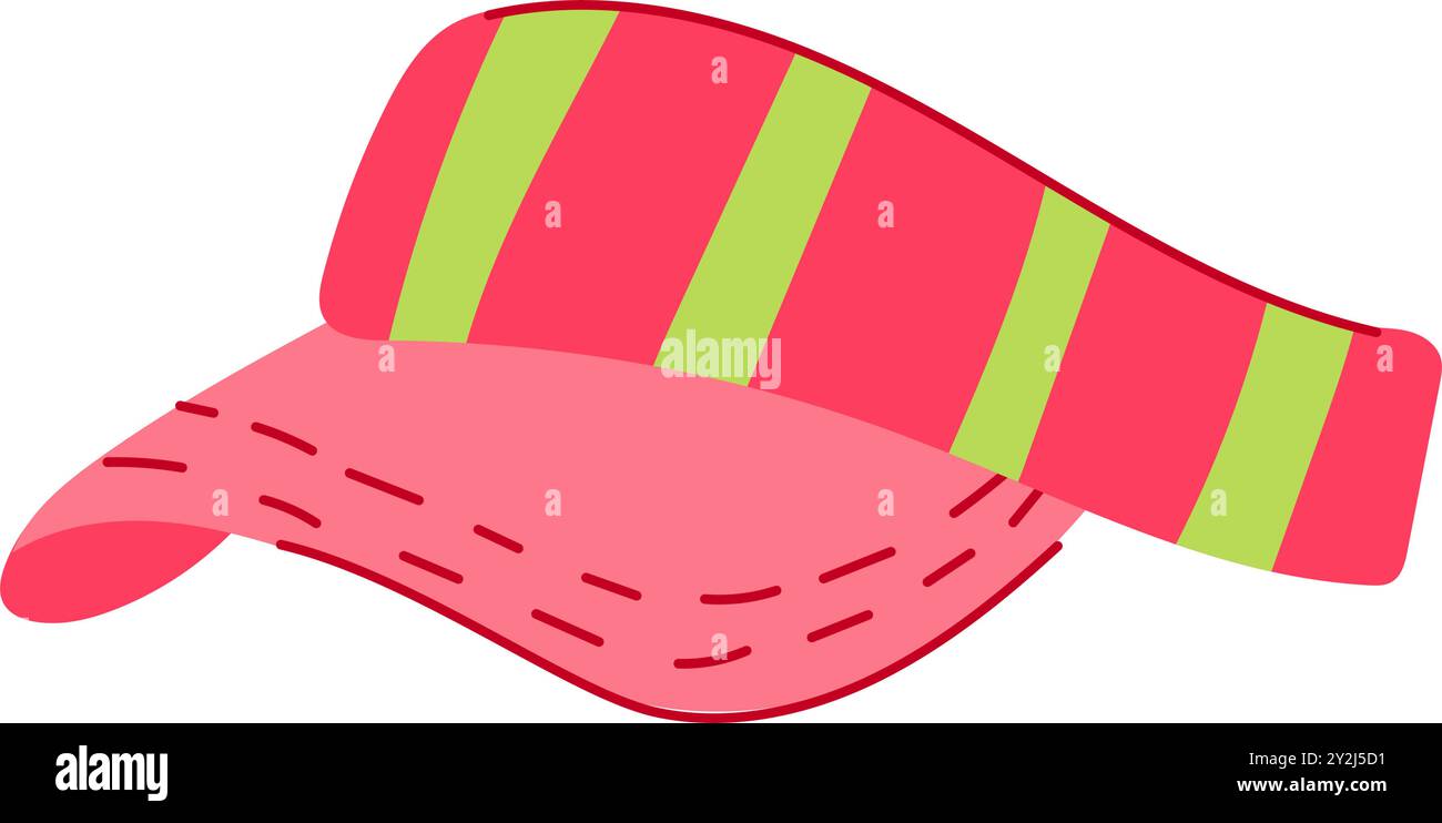 fashion visor cap cartoon vector illustration Stock Vector Image & Art ...