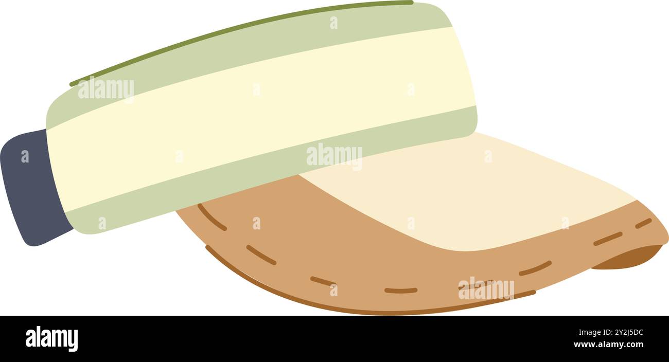 outdoor visor cap cartoon vector illustration Stock Vector Image & Art ...
