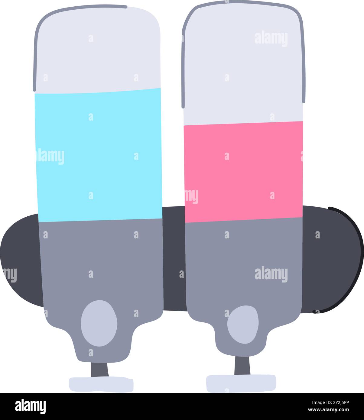 liquid wall soap dispenser cartoon vector illustration Stock Vector ...