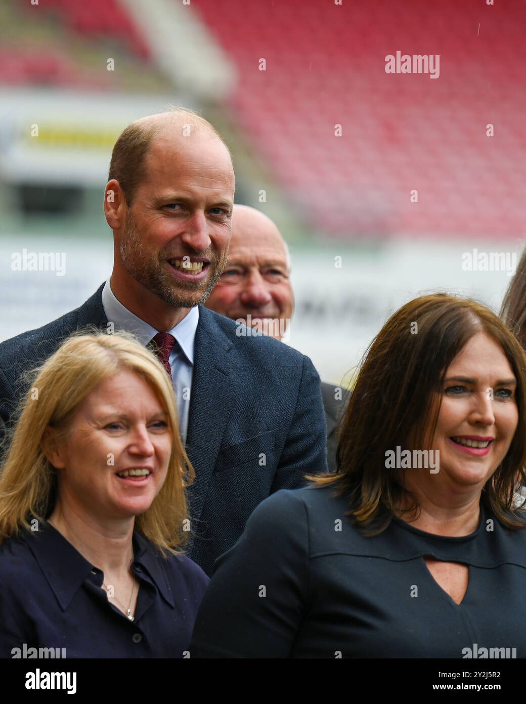 Llanelli, Wales UK 10th Sep 2024 HRH Prince William, Prince of Wales ...