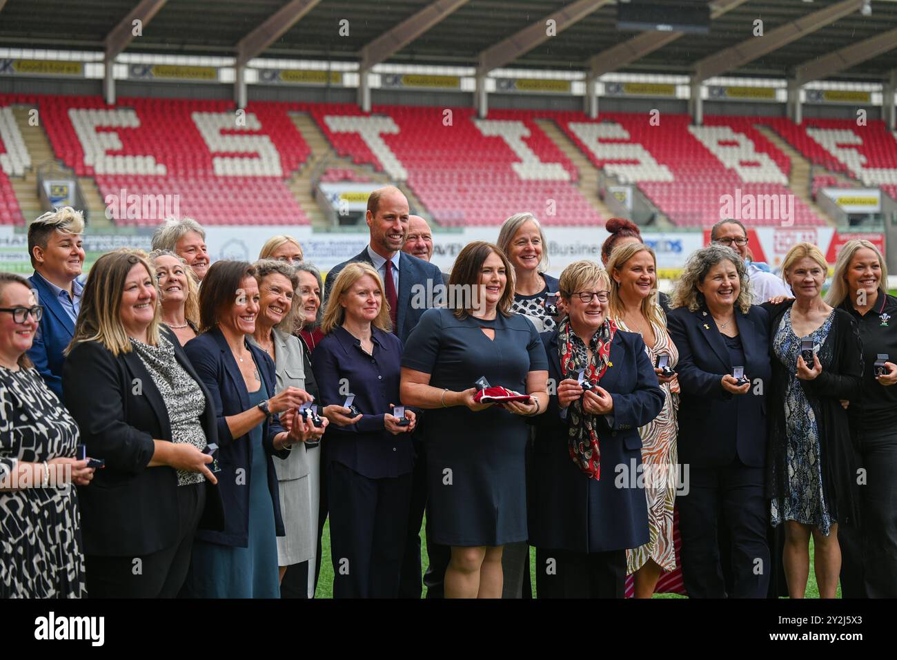 Llanelli, Wales UK 10th Sep 2024 HRH Prince William, Prince of Wales ...