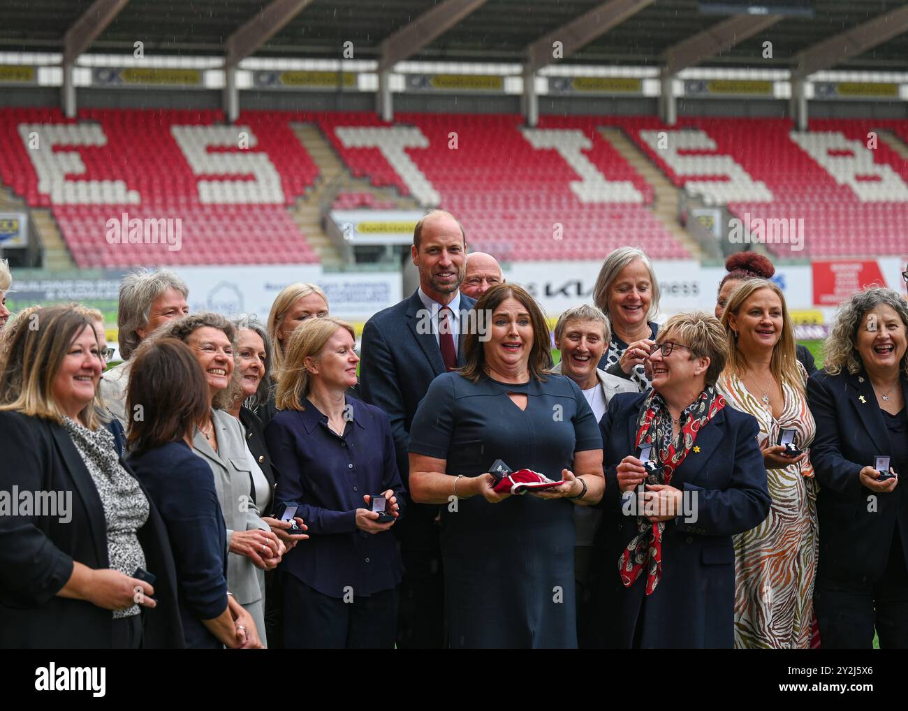 Llanelli, Wales UK 10th Sep 2024 HRH Prince William, Prince of Wales ...