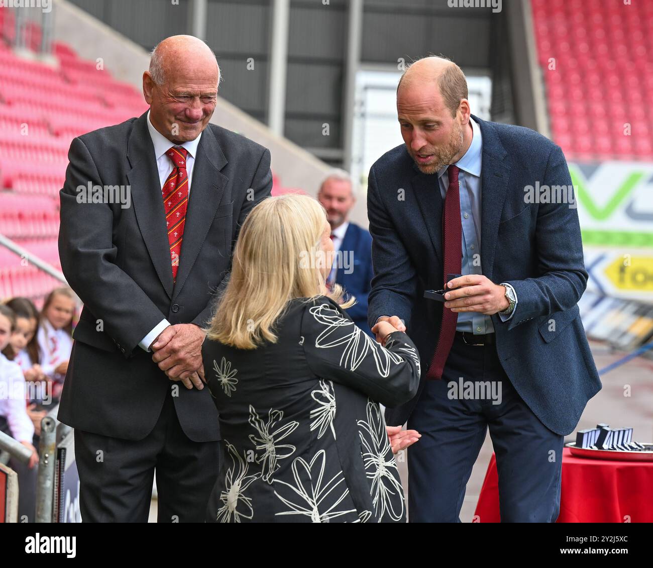 Llanelli, Wales UK 10th Sep 2024 HRH Prince William, Prince of Wales ...