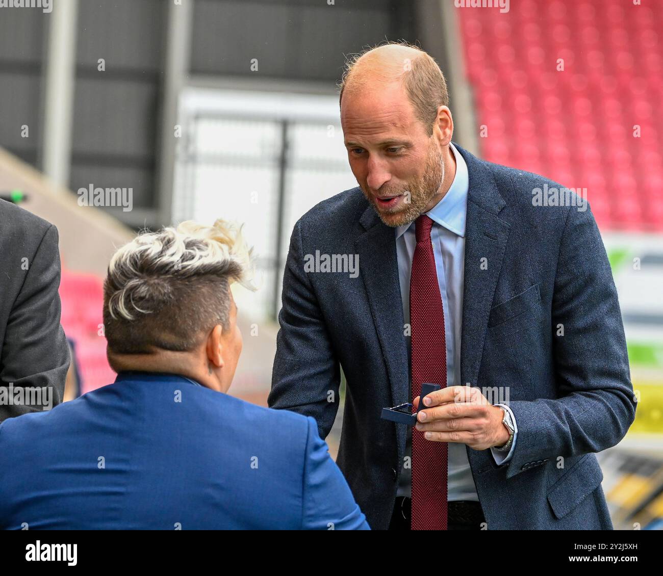 Llanelli, Wales UK 10th Sep 2024 HRH Prince William, Prince of Wales ...