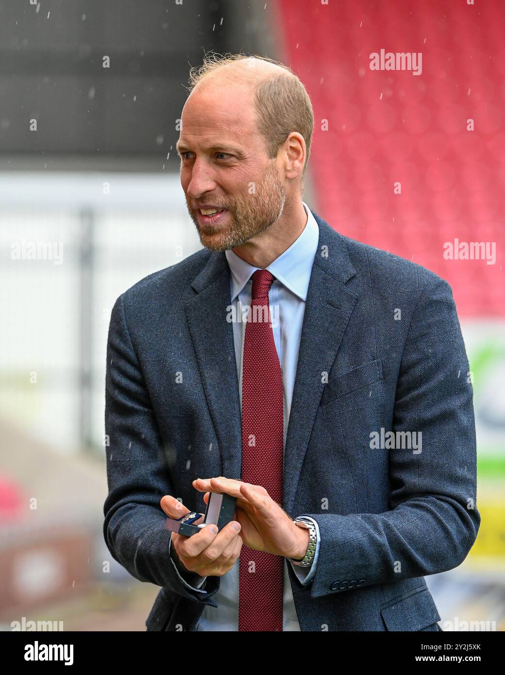 Llanelli, Wales UK 10th Sep 2024 HRH Prince William, Prince of Wales ...