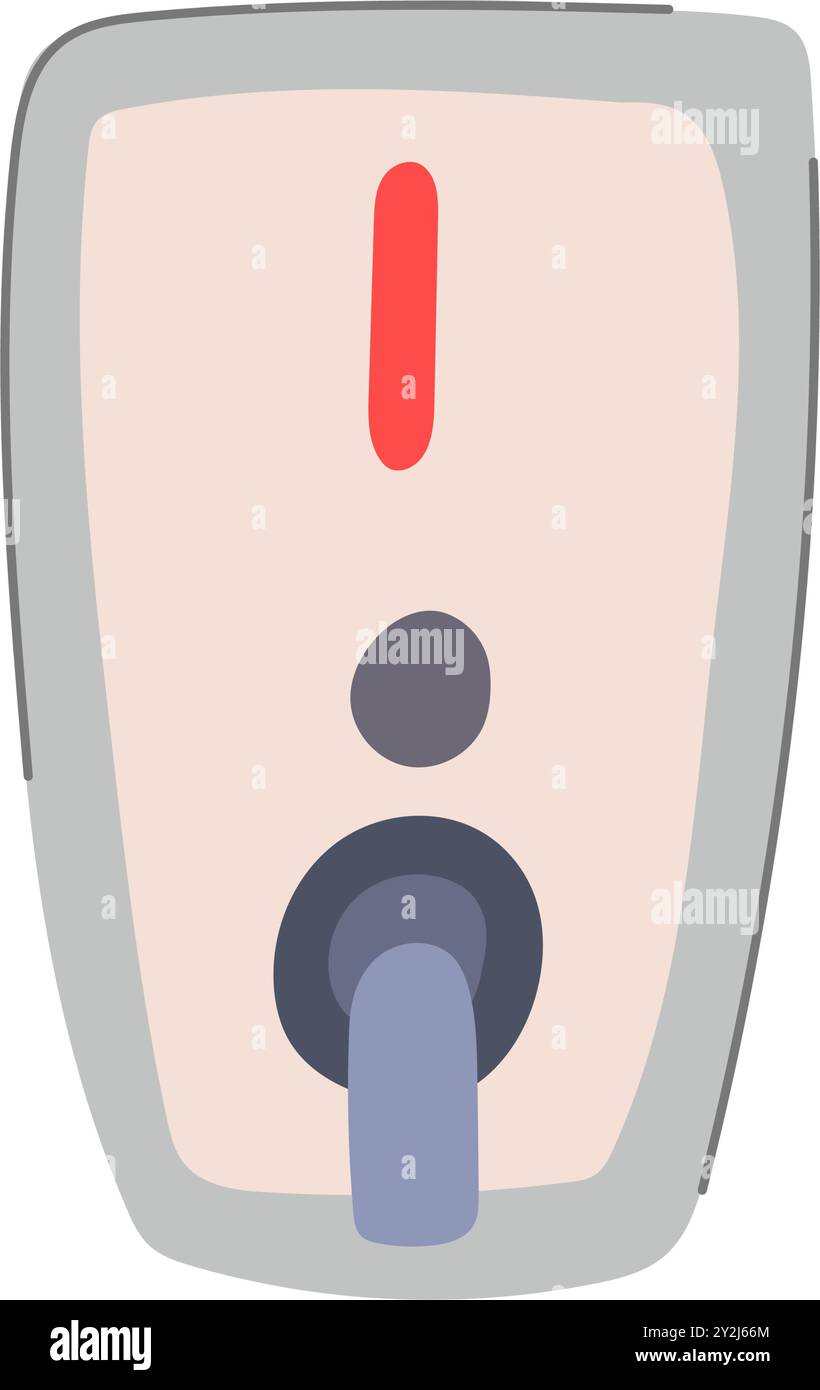 automatic wall soap dispenser cartoon vector illustration Stock Vector ...