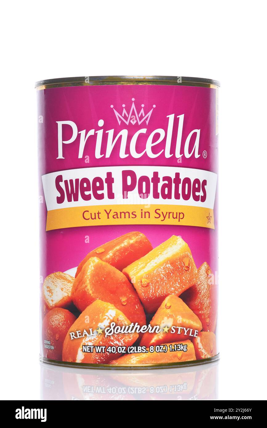 IRVINE, CALIFORNIA - 6 SEPT 2024: A 40 ounce can of Princella Sweet ...