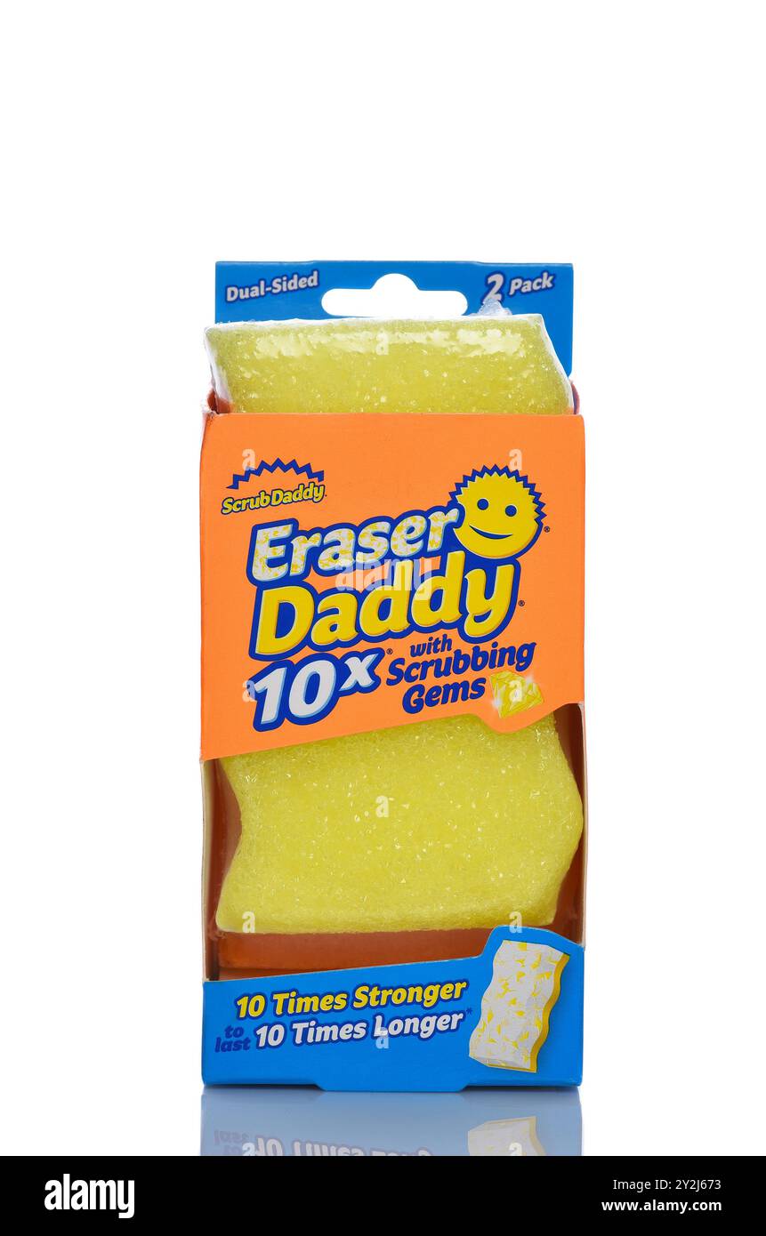 IRVINE, CALIFORNIA - 6 SEPT 2024: A package of Scrub Daddy Eraser Daddy ...