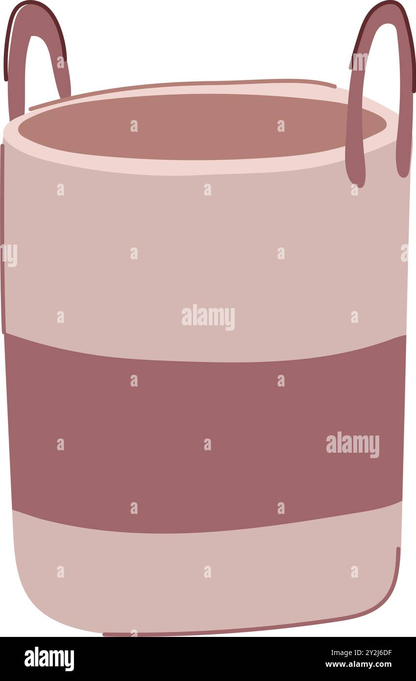 Laundry wicker basket cartoon Stock Vector Images - Alamy