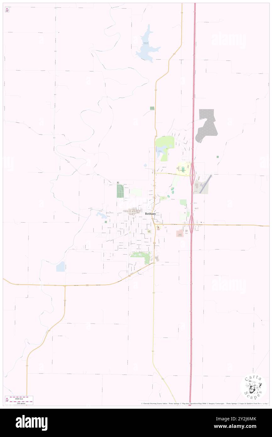 Bethany missouri map Cut Out Stock Images & Pictures - Alamy