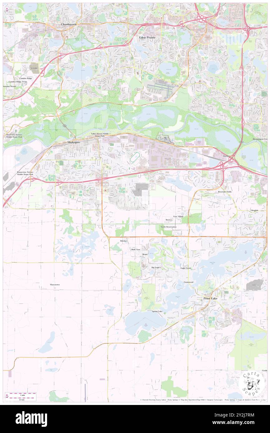 Shakopee, Scott County, US, United States, Minnesota, N 44 47' 52'', S ...
