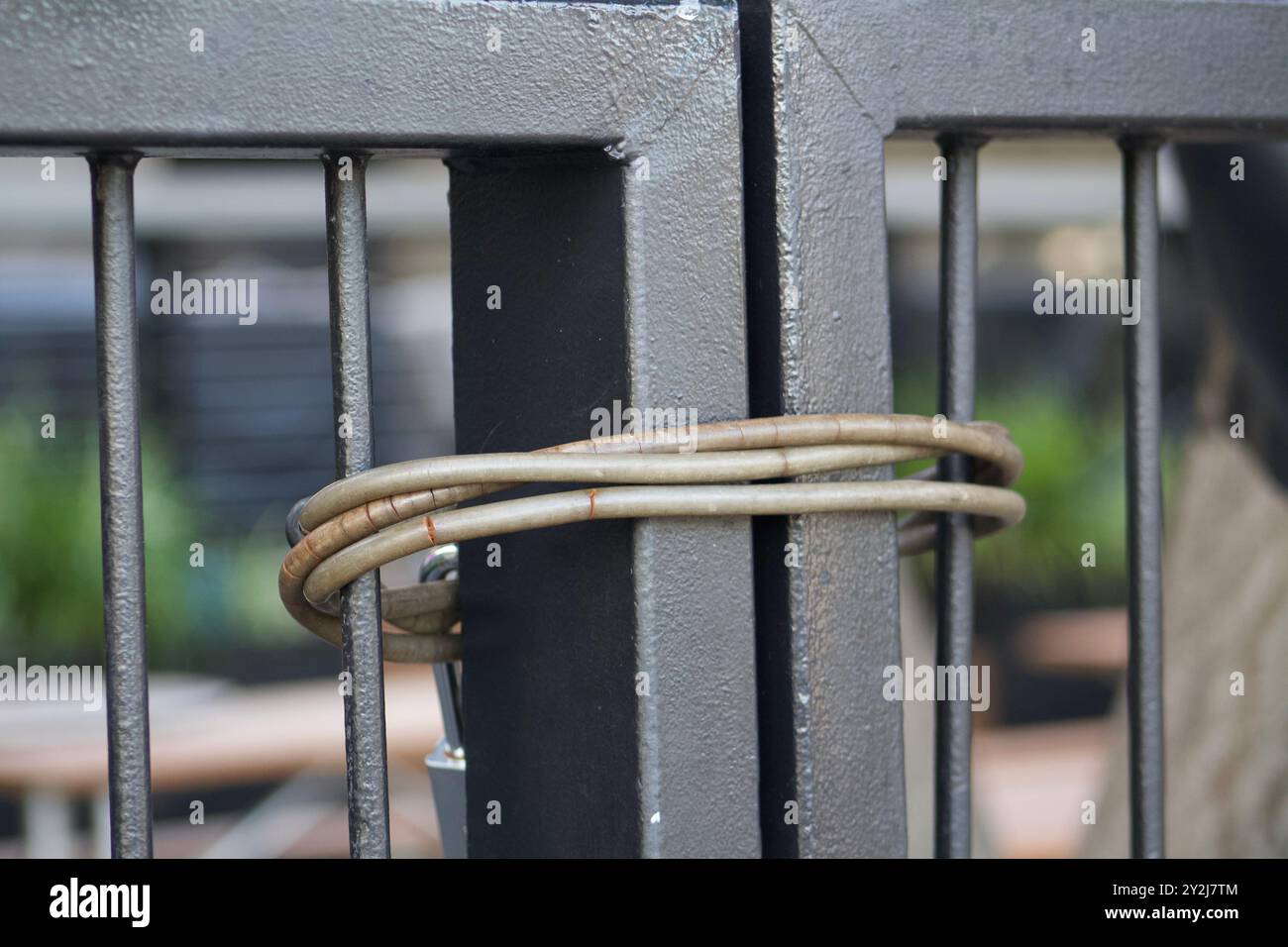 Flexible lock on gate hi-res stock photography and images - Alamy